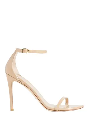 STUART WEITZMAN Patent-leather Sandals - Neutral