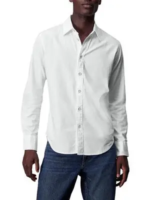 Rag & Bone Tomlin Cotton Dobby Button-up Shirt White