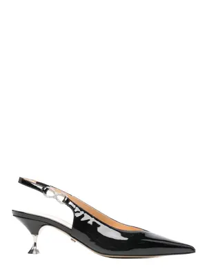 MACH & MACH MACH & MACH 60mm Crystal-Bow Slingback Pumps