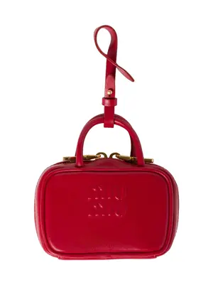 Miu Miu Leather Micro Bag - Red