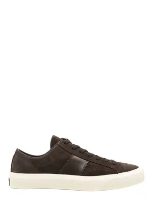 TOM FORD Leather Sneakers - Brown