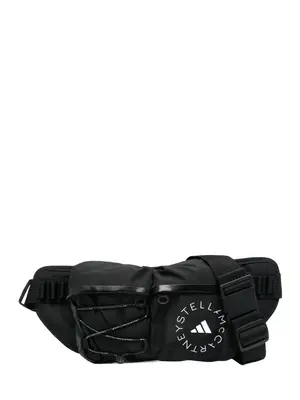 Adidas By Stella Mccartney Logo-print Belt Bag - Black