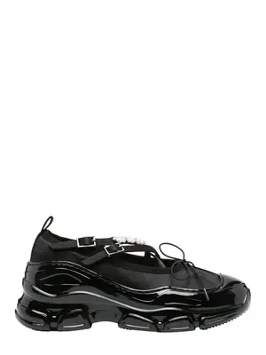 Simone Rocha Beaded Tracker Sneakers - Black