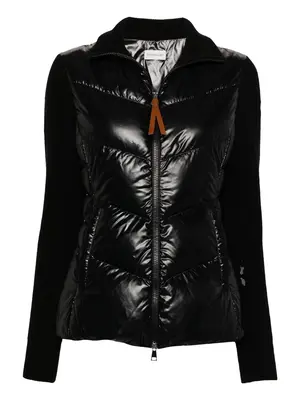 Moncler Padded Zip-up Cardigan - Black