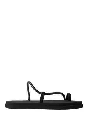 EMME PARSONS Bari Pool Leather Sandals - Black