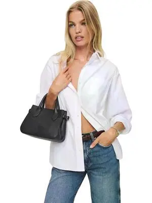 REFORMATION Reformation Eli Oversized Shirt Bright White