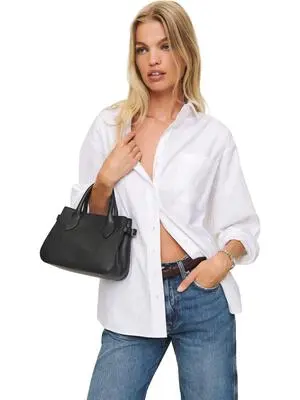 REFORMATION Eli Oversized Shirt - Ivory