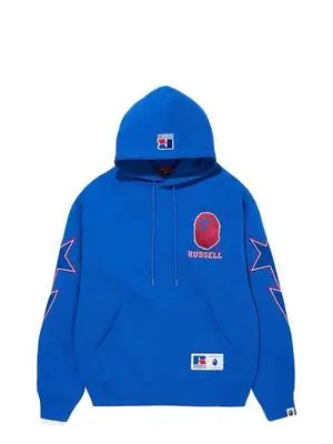 A BATHING APE X Russell Pullover Hoodie - Blue