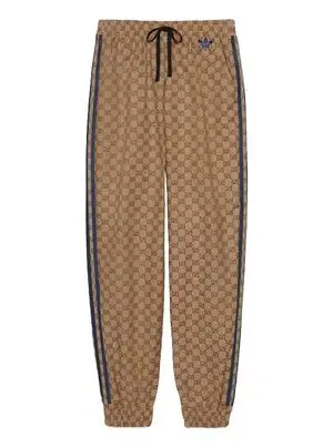 Gucci X Adidas Gg Canvas Pant - Beige/ebony