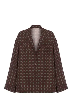 Moschino Silk Shirt - Brown