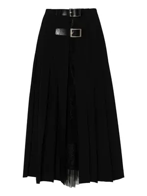 Ermanno Scervino Pleated Skirt - Black