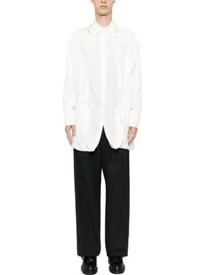 Yohji Yamamoto Double-layered Shirt - White