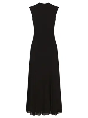 Dolce & Gabbana Sleeveless Midi Dress - Black