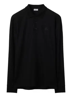 Burberry Cotton Polo Shirt - Black