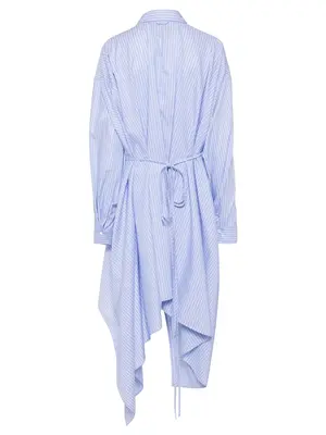 LITKOVSKA Harmony Stripe Shirt Dress - Blue