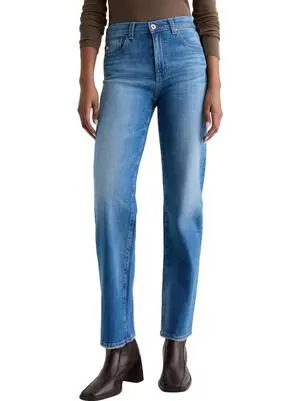 Ag Brinley Mid-rise Straight Leg Jeans - 13 Years Allure