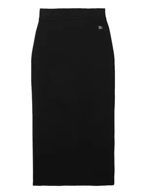 Dolce & Gabbana Stretch-jersey Pencil Midi Skirt - Black