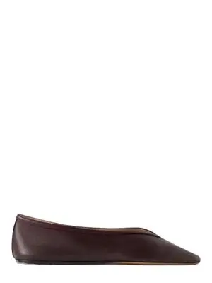 Le Monde Beryl Le Monde Beryl Luna Leather Ballet Flats Burgundy
