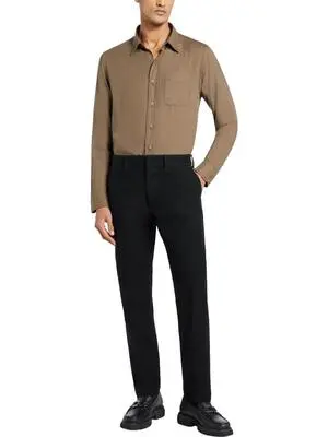 TOM FORD Patch-pocket Button-down Shirt - Neutrals