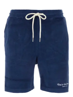 SPORTY & RICH Logo-print Shorts - Blue