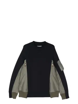 Sacai Panelled Sweatshirt - Blue