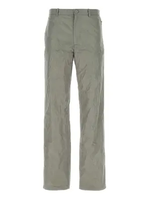 Balenciaga Crinkled Straight-leg Trousers - Green