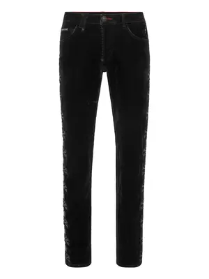Philipp Plein Skull Mid-rise Slim Jeans - Black