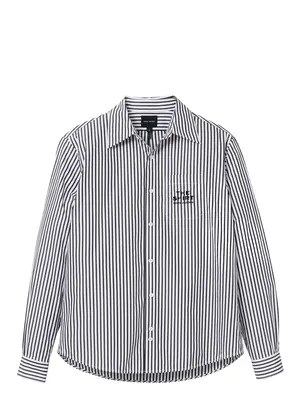 Marc Jacobs Striped Cotton Shirt - Black