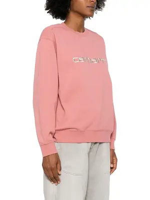Carhartt Work In Progress Logo-embroidered Sweatshirt - Pink