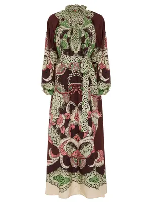 LA DOUBLEJ La DoubleJ Cerere Printed Silk Dress
