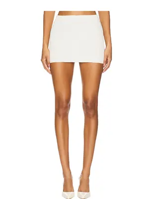AYA MUSE Eris Knit Mini Skirt - Off White