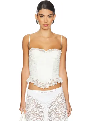 Majorelle Ceila Bustier Top - Ivory