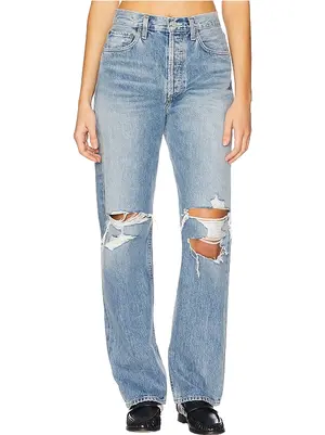 AGOLDE AGOLDE Kelly High Rise Relaxed Straight Jeans Backdrop