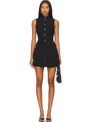 Amanda Uprichard X Justine Mini Dress - Black & Black