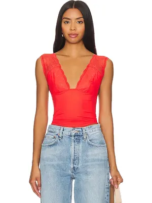 Free People Intimately Fp X Power Play Cami - Poppy Red