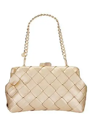 OLGA BERG Olga Berg Quinn Woven Clutch