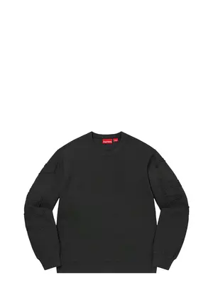Supreme Tonal Appliqué Crewneck - Black