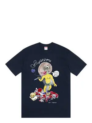 Supreme X Daniel Johnston Kill Em All Tee 'navy - Blue