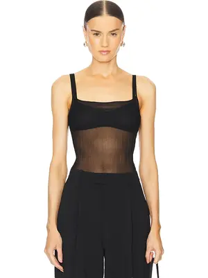 L'academie Marianna Madelyn Top - Black