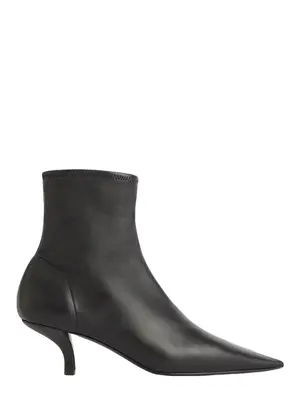 TOTÊME Nappa Heeled Sock Boots - Black
