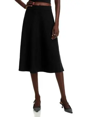 NANCY YANG Knit Skirt Black