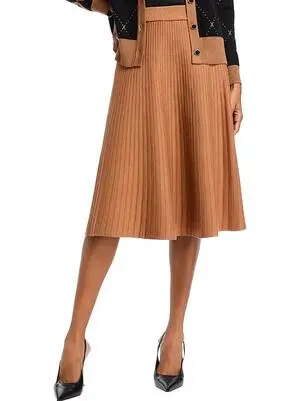 NANCY YANG Knit Skirt Brown