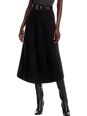 Bloomingdale'S C By Bloomingdale's Cashmere Midi Skirt Black