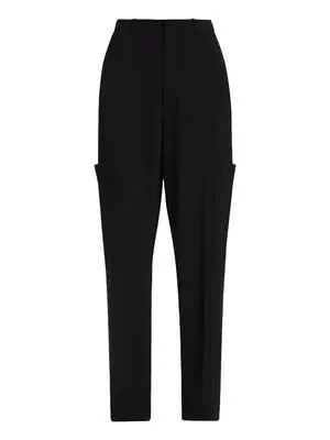 Lapointe Matte Crepe Cargo Trousers - Black