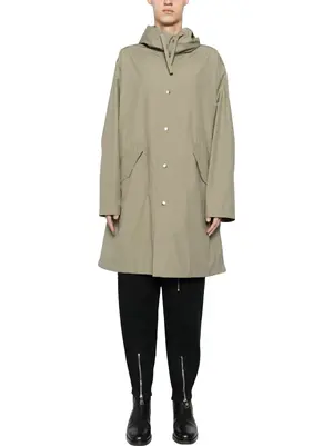 JIL SANDER Logo Print Parka - Green