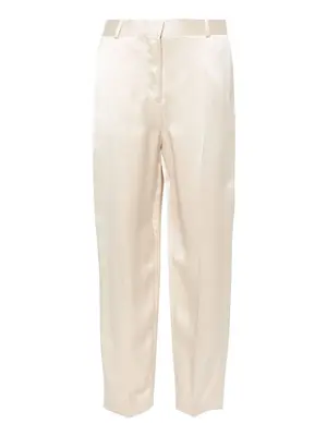 TOTEME Low-rise Satin Trousers - Neutrals