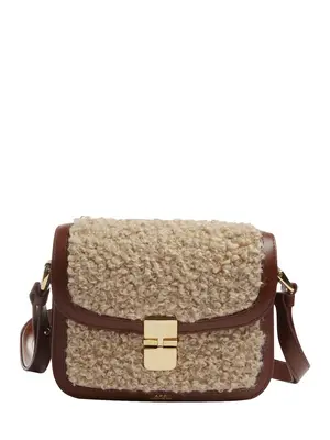 A.P.C. A.P.C. Faux-Fur Detailing Shoulder Bag