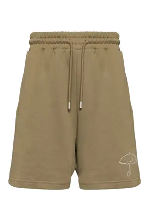 FLANEUR Logo Shorts - Brown