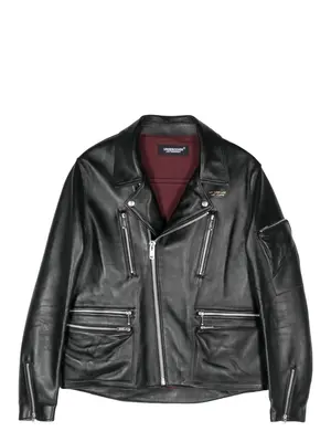 UNDERCOVERISM Leather Biker Jacket - Black