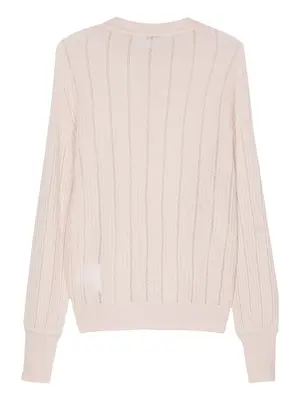 Kiton Pointelle-trim Sweater - Neutrals